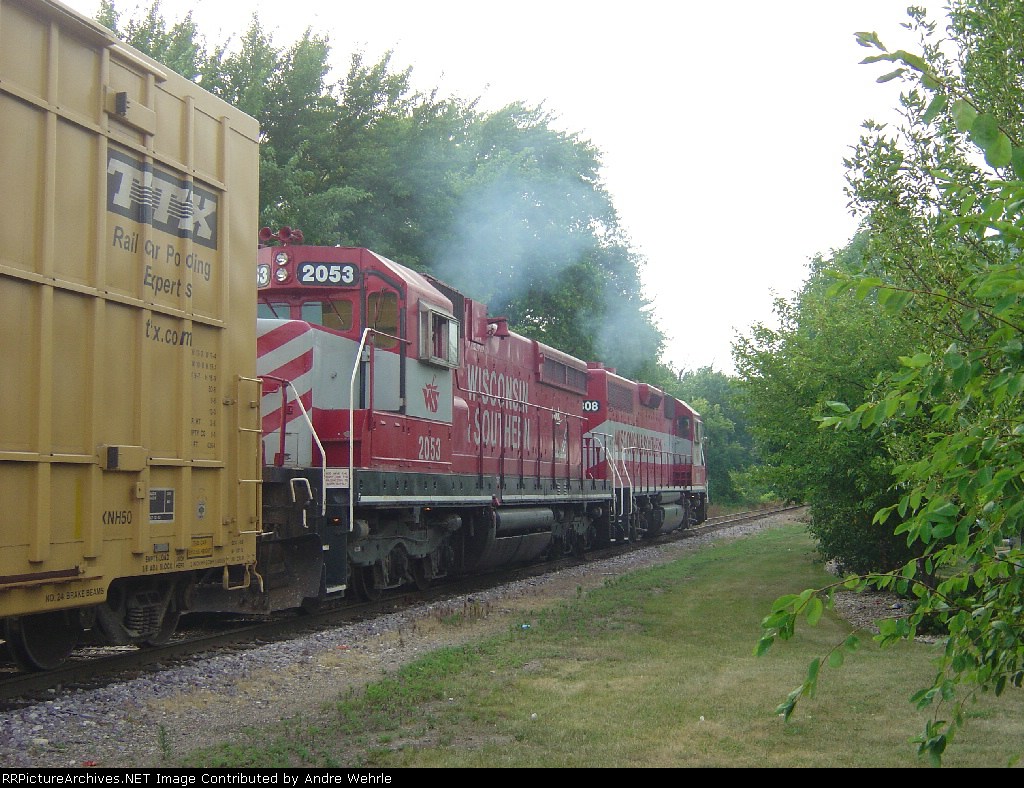 WSOR 2053 and 3808 working hard